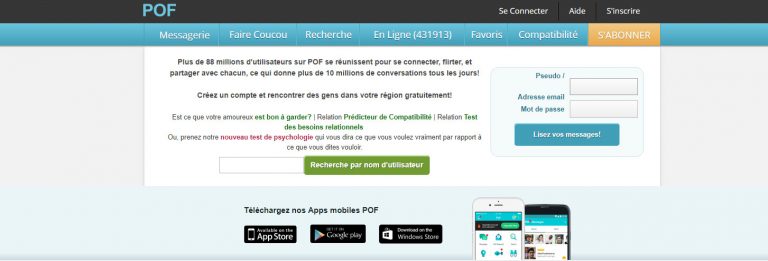 POF : Le vieux site de rencontre qui tient toujours la route